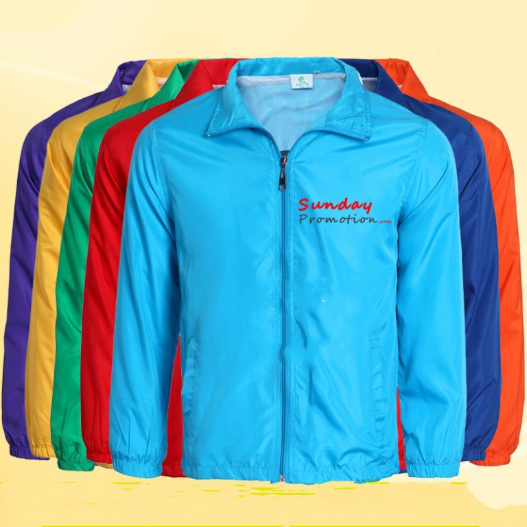 Windbreaker Jackets Custom Logo Print for Team 2 Pieces